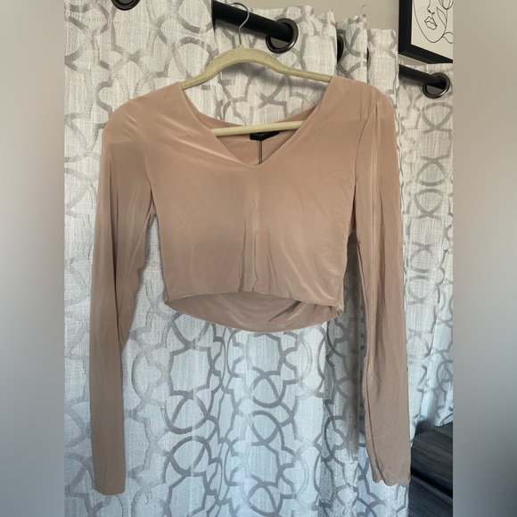 PrettyLittleThing | Tops | Prettylittlething Stone Second Skin Long ...
